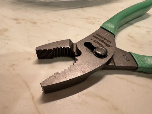 Snap On 47ACF GREEN 6"Combo Slip Joint Pliers Talon Grip Excellent ...