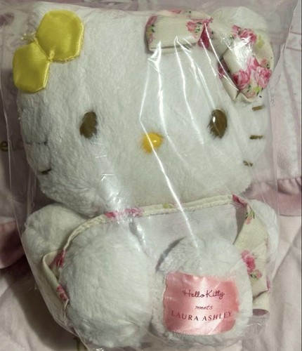 Laura Ashley Kitty Plush Toy No Tag Used Collab Cat Soft Doll | eBay
