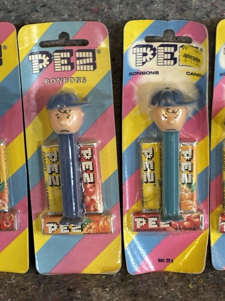 Pez Bon Bon Peanuts Characters MOC All A Bit Different Packaging Facial ...