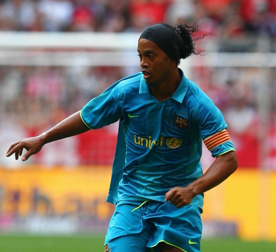 RONALDINHO 10 Barcelona Shirt - XL - 2007/2008 - Nike Barca Jersey Away ...