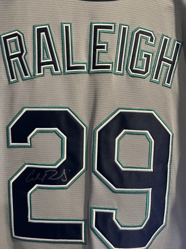 Cal Raleigh Signed Jersey Mariners Gray Autographed | eBay