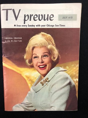 TV PREVUE Chicago Sun-Times digest July 4 1965 Virginia Graham cover ...