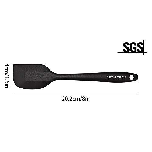 8 Inch Silicone Spatula Set Food Grade High Temperature and Heat ...