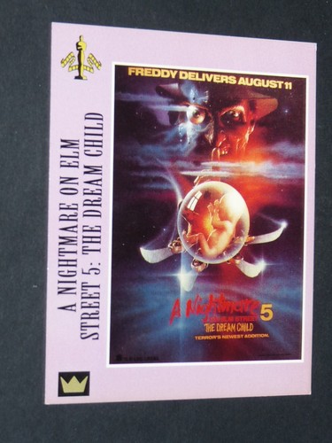 DUE EMME CARD 1996 CINEMA FILM #86 NIGHTMARE ELM STREET FREDDY 5 ...