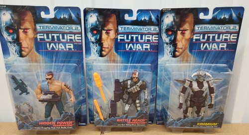 Lot 3 Terminator 2 Future War Action Figures Hidden Power Battle Ready ...