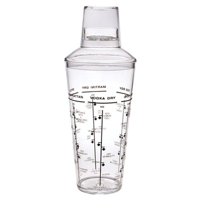Shaker per cocktail in acrilico da barista, resistente, durevole, 750 ...