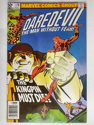 Marvel Comics Daredevil #170 1st Kingpin in Daredevil, Name Wilson Fisk ...