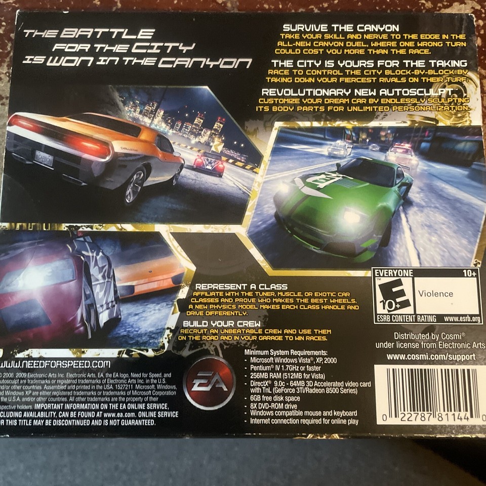 Need For Speed Carbon / PC-DVD-ROM NEW 22787811440| eBay