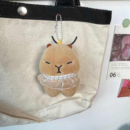 Cute Creative Capybara Plush Keychain Bag Pendant Kawaii Doll Keychains ...