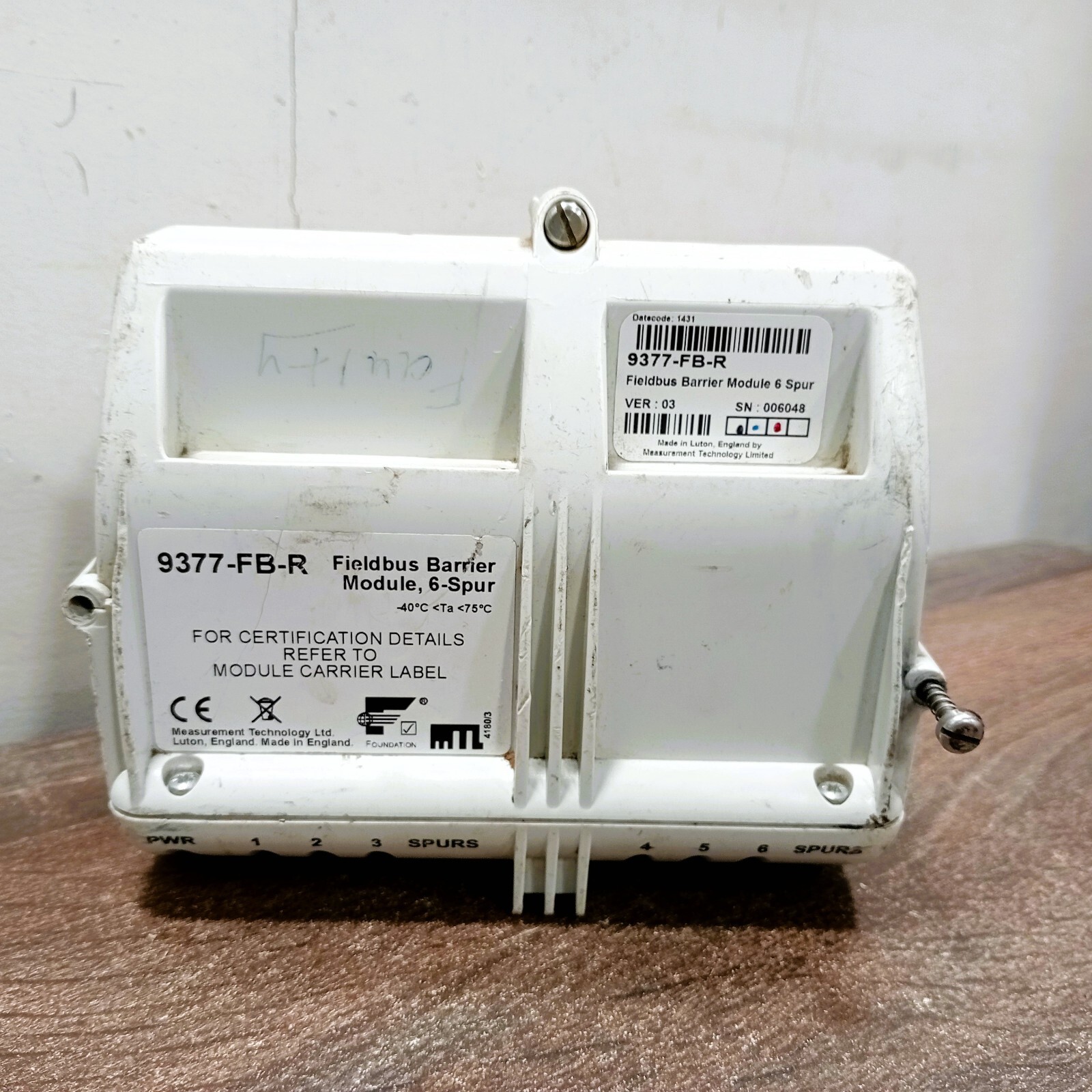 SCRAP | EATON MTL 9377-FB-R FIELDBUS BARRIER MODULE PLUGGABLE 6-SPUR | eBay