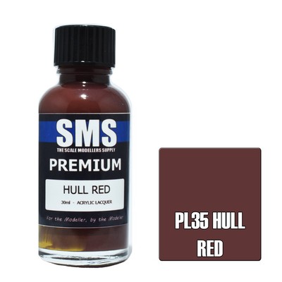 SMS PL35 Premium Acrylic Lacquer Hull Red Paint 30ml SMS Paint | eBay ...