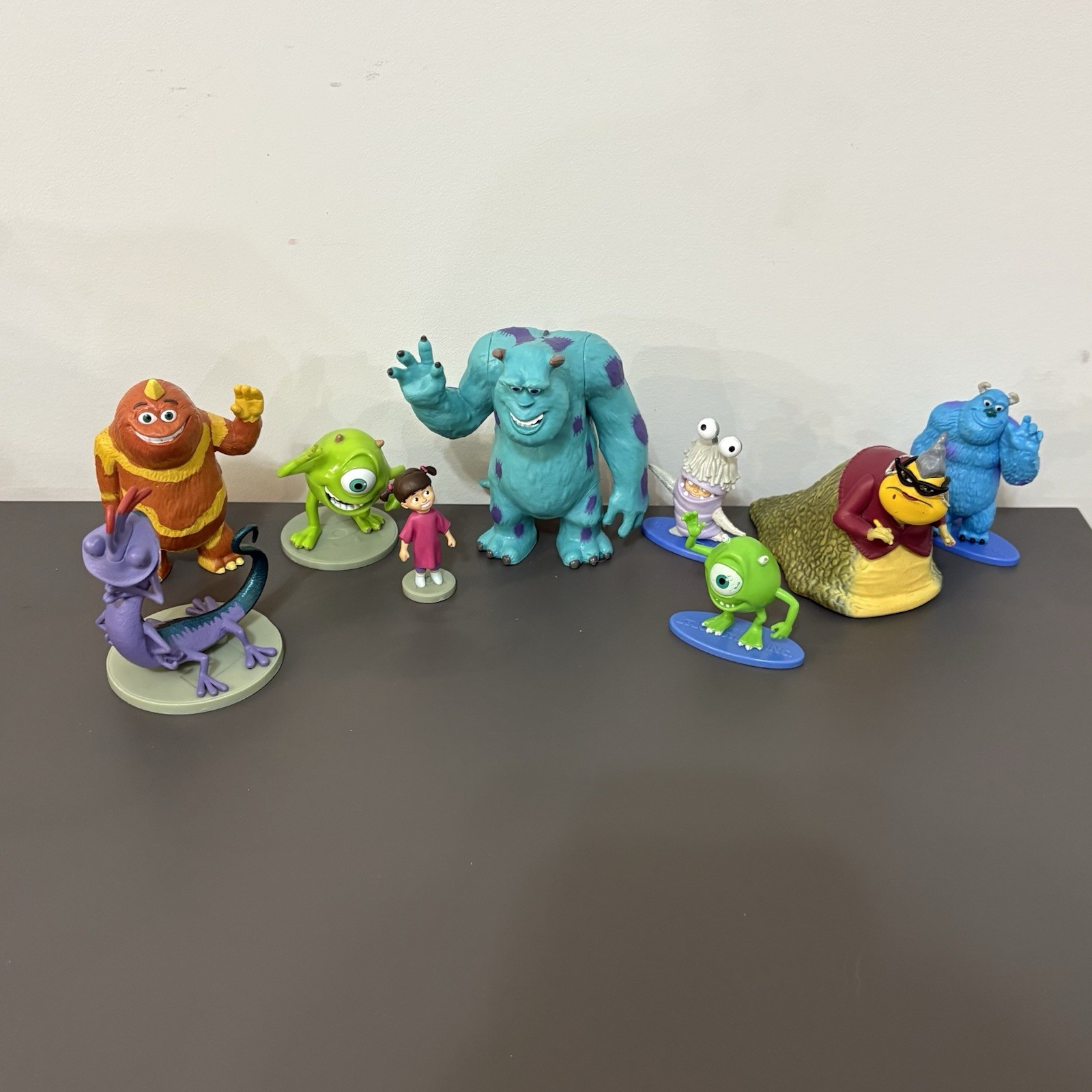 Lot Of Monsters Inc PVC Figures Cake Toppers Toys Mike Sully Boo Roz ...