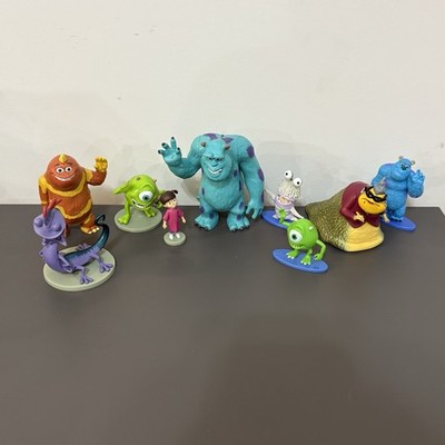 Lot Of Monsters Inc PVC Figures Cake Toppers Toys Mike Sully Boo Roz ...