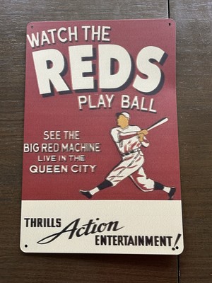 8x12 Cincinnati Reds Metal Tin Sign New MLB Baseball Fast Shipping ...