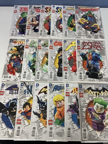DC Comics NEW 52 LEGO Variant Batman Superman Flash Lot of 18 Comic Run ...