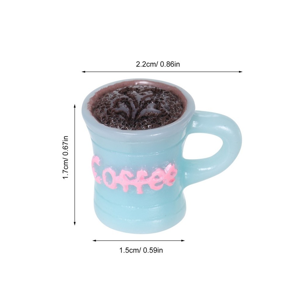36 Pcs Mini Coffee Cup Food and Toys Miniature Cups for Crafts Mug ...