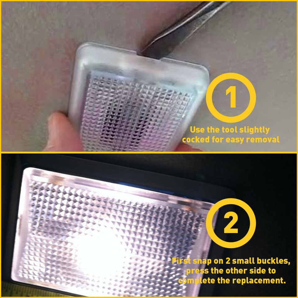 Pair Interior LED Dome Light For 1999-2004 Ford F250 F350 F450 F550 ...
