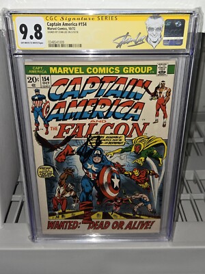 Captain America #154 CGC SS Signature Autograph STAN LEE 1st Full Bucky ...