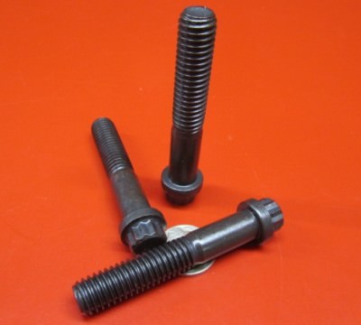 12 Point Flanged, Ferry Bolt, Steel, PT, 7/16"-14 x 2 1/2" Length, 10 ...