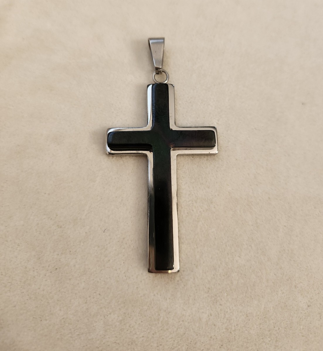 Small Stone Cross Pendant