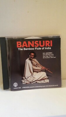 G.S. SACHDEV Bansuri: The Bamboo Flute Of India CD Lyrichord RARE! MINT ...