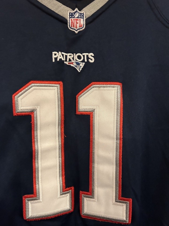New England Patriots Julian Edelman #11 Jersey "On Field" by Nike Youth ...