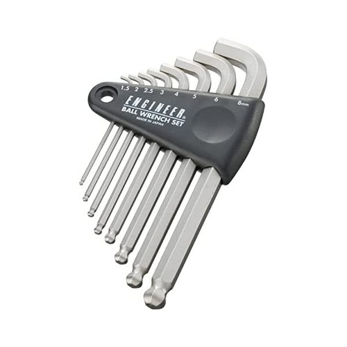 Engineers ball wrench set short stubby type 8 pcs TWB-05 4963009064625 ...