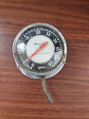 VINTAGE AIRGUIDE MARINE SPEEDOMETER CONTRALOG MOVEMENT 45 MPH NICE ...