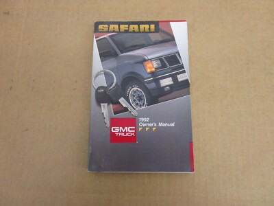 ORIGINAL 1992 GMC Safari Van Minivan owners manual book literature | eBay