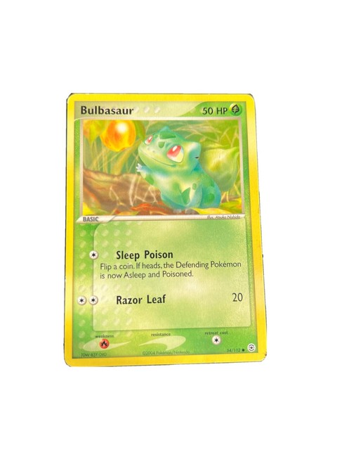 Pokémon TCG Bulbasaur EX FireRed & LeafGreen 54 Regular Common for sale ...