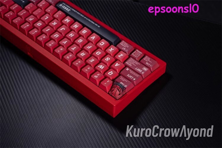 GUNDAM Zaku Keycap 140 Keys PBT OEM Profile for Cherry MX Mechanical ...