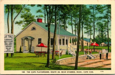 Postcard The Cape Playground Route 28 Near Hyannis Mass,Cape COD | eBay
