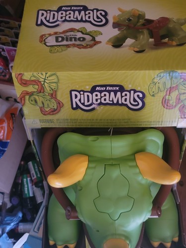 KID TRAX RIDEAMALS Dino Dinosaur Triceratops RIDE-ON TOY NEW Rare HTF ...