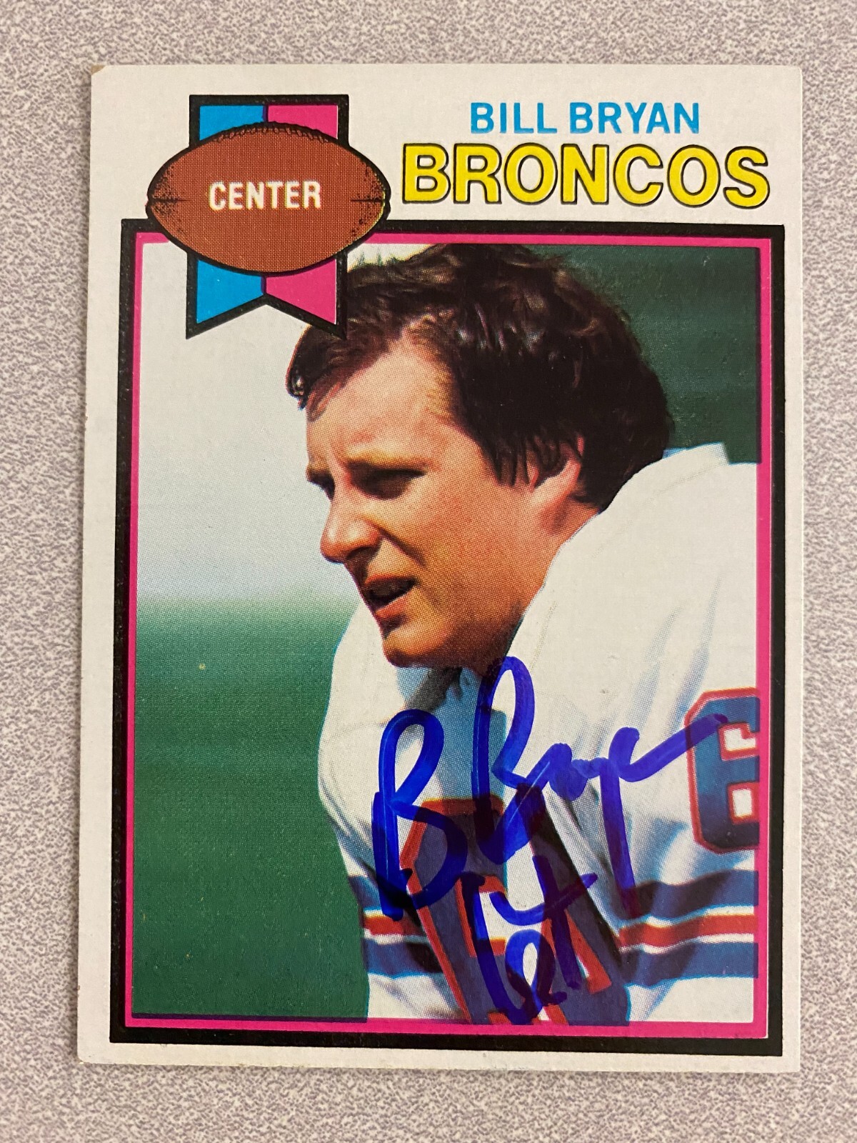 Bill Bryan signed DENVER BRONCOS card 1979 Topps | eBay