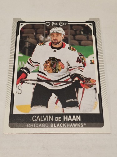 2021-22 OPC O-Pee-Chee Base #383 Calvin de Haan - Chicago Blackhawks | eBay