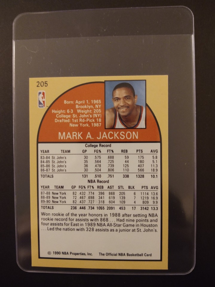 Mark Jackson 1990 NBA Hoops Basketball Card With Menendez Brothers | eBay
