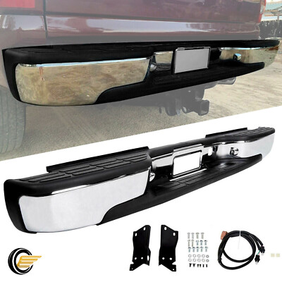 NEW Chrome Complete Rear Bumper for 1999-2007 Chevy Silverado Sierra ...