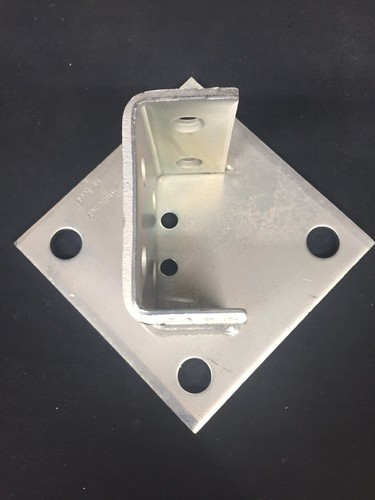 2 Power-Strut PS 3064-SQ-EG Galvanized Steel Square Double-Column U ...