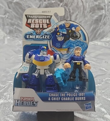 Chase the Police-Bot & Chief Charlie Burns Transformers Rescue Bots ...