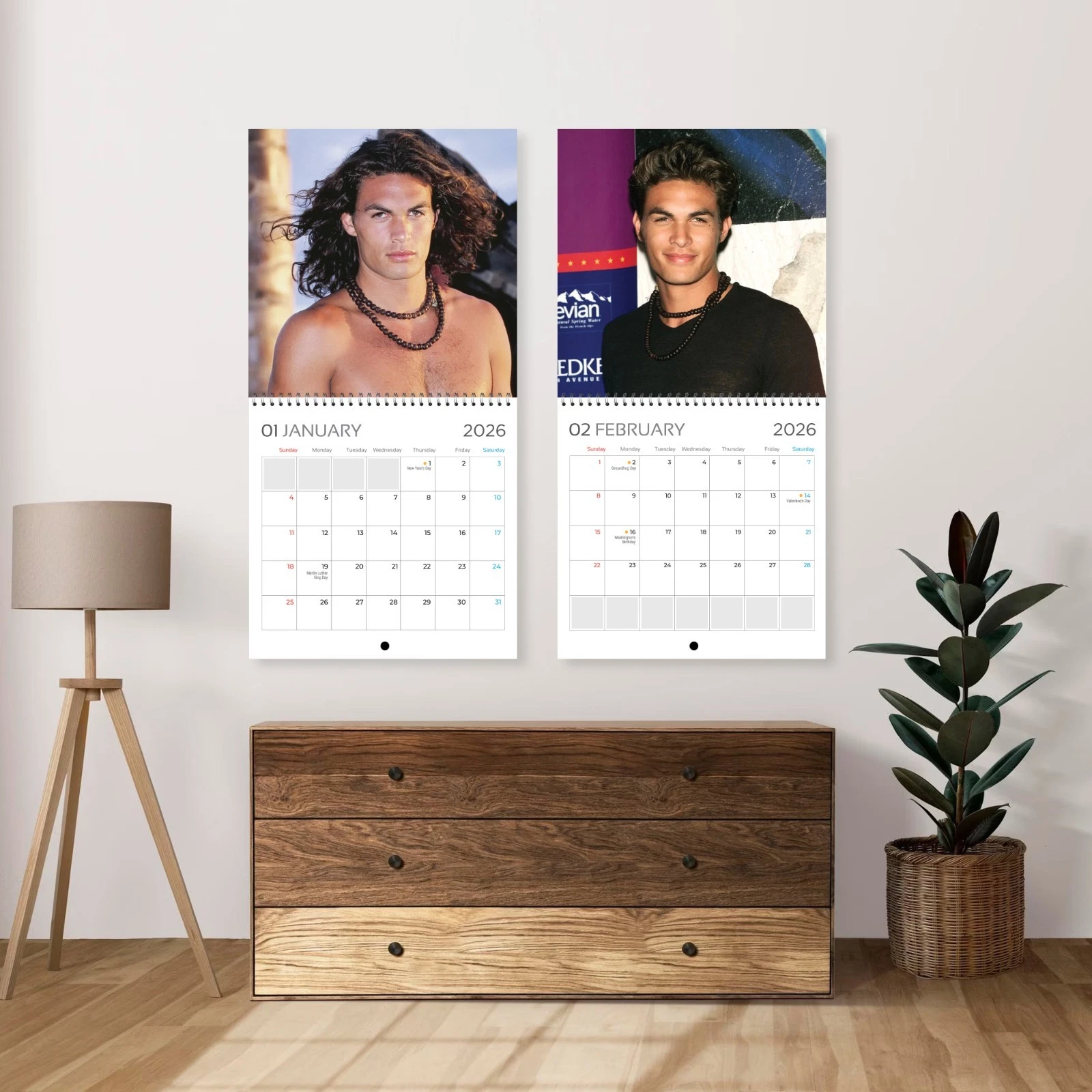Jason Momoa 2026 Wall Calendar, 12-Month Star Wall Calendar | ID ...