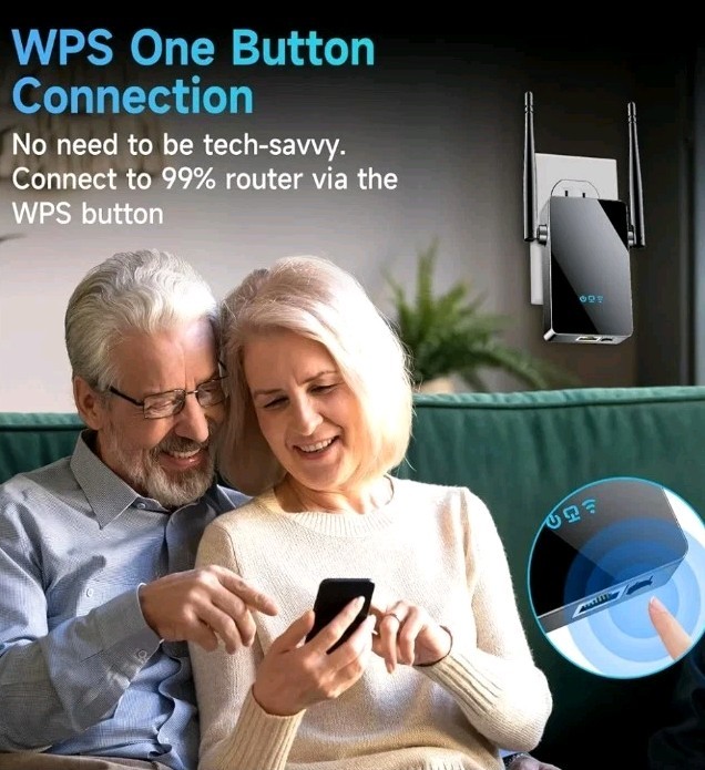 2025 WiFi Extender Signal Booster New Gen Internet Booster for Home 4X ...