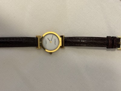 Vintage Ladies Emile Pequignet French White And Gold Quartz Watch | eBay
