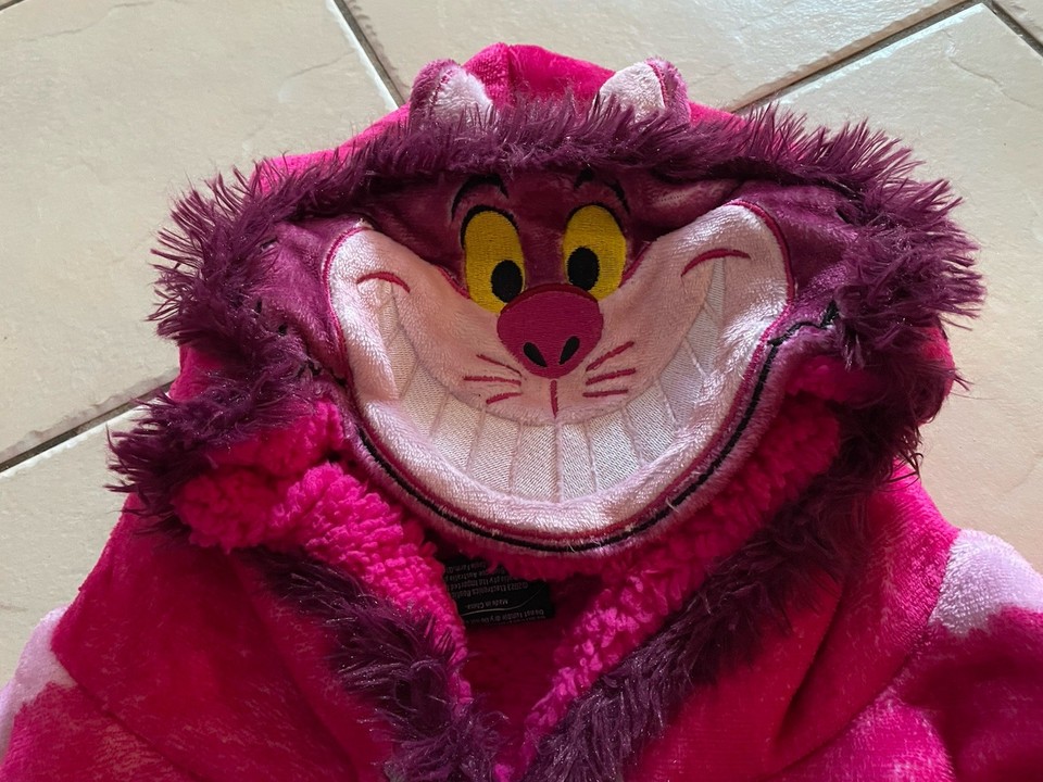 Alice In Wonderland Disney 100 Cheshire Cat Blanket Hoodie Pink Sherpa ...
