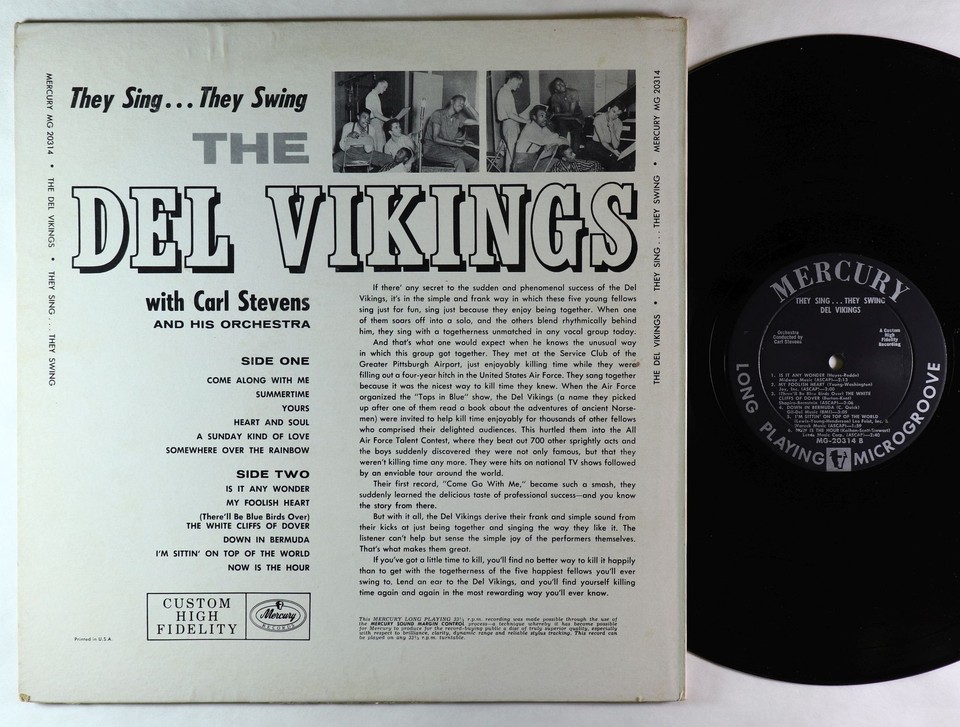 Del Vikings - They Sing...They Swing LP - Mercury Black Label Mono DG ...