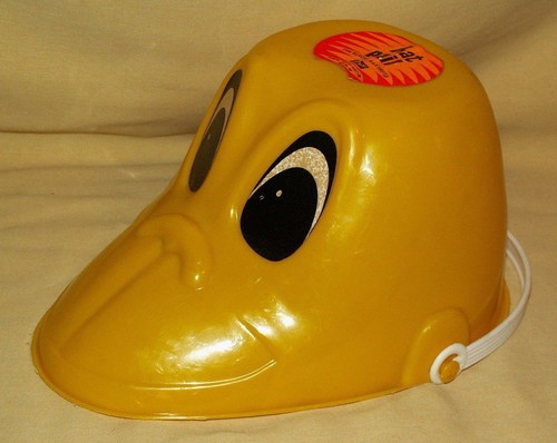 BEACH PAIL MONKEY SAND BUCKET PLASTIC TOY NOVELTY 466 YELLOW VINTAGE ...