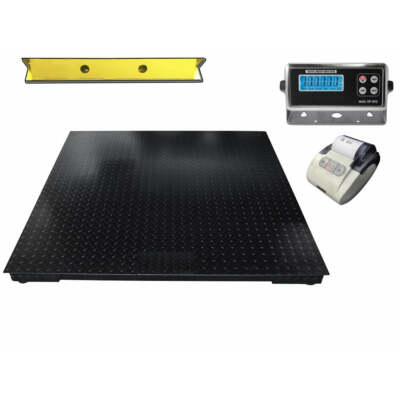 5-Year Warranty Pallet 60"x60" Floor Scale with 2 bumper guards ...
