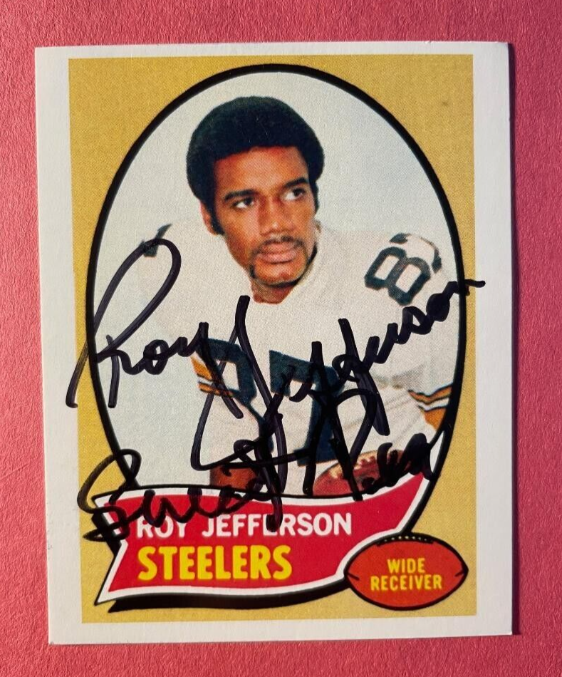 SIGNED ROY JEFFERSON AUTOGRAPHED CUSTOM CARD - STEELERS | eBay