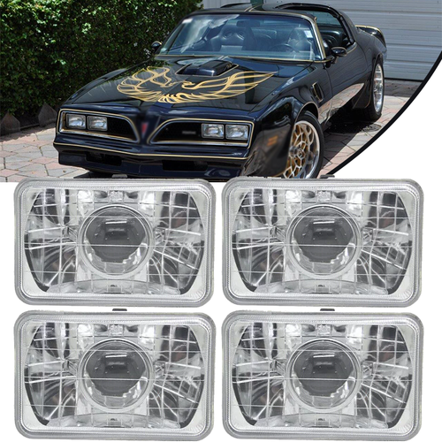 4x6" Inch Headlight Fit Pontiac Firebird Trans AM 1977 1978 1979 1980 ...