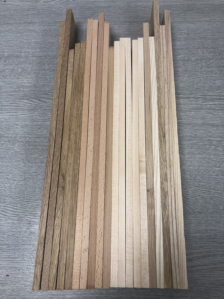 Oak,ash,maple,st.beech timber offcuts 5 Length Of Each@ 48x10x400mm ...