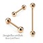 Gold Plated Labret Tragus Cartilage Lip Bar Horseshoe CBR Piercing Ear ...